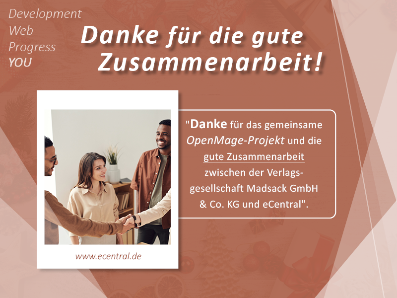 "Danke für das gemeinsame OpenMage-Projekt - eCentral GmbH